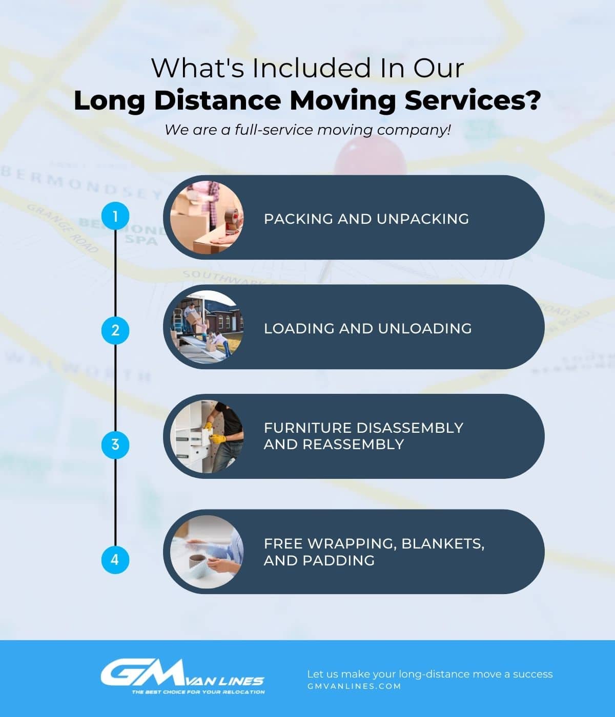 What's Included In Our Long Distance Moving Services? - GM Van Lines